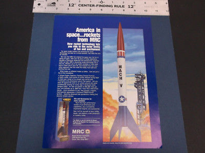 VINTAGE MRC ROCKETRY / ROCKET BROCHURE 2-SIDED *G-COND* | eBay