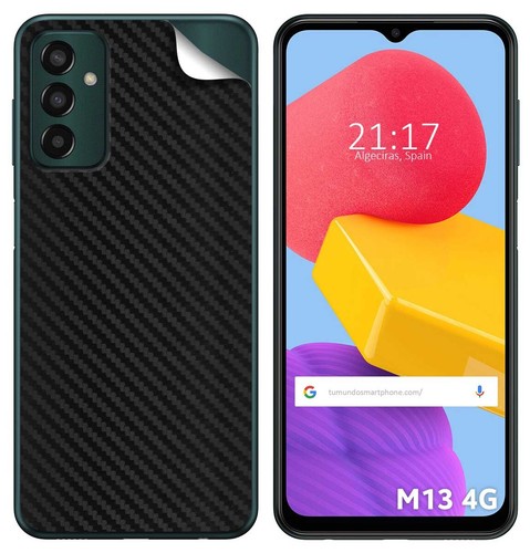 Autocollant Vinyle Adhésif Texture Carbone pour Samsung Galaxy M13 4G ...