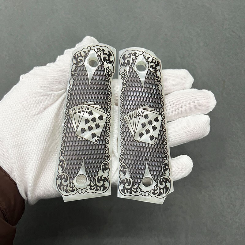 1911 Grips Custom Gun Grips 1911 Full Size Grips Engraved Dead man ...