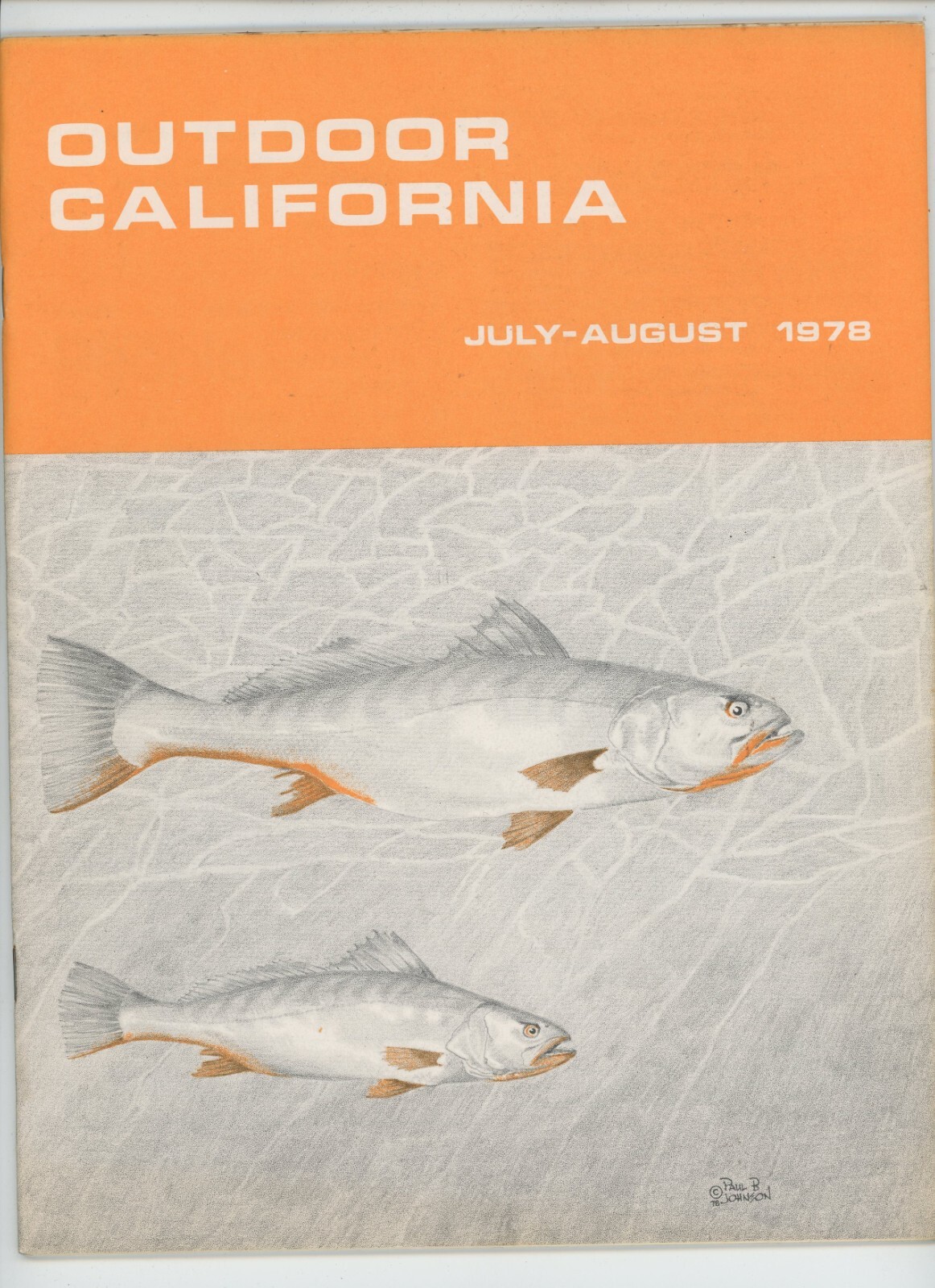 July Aug 1978 Outdoor California Magazine Orange Mouth Corvina Paul B ...