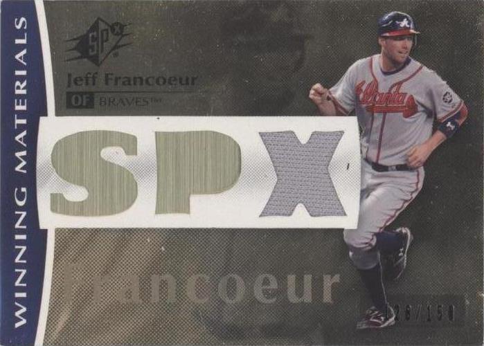 2008 SPx - Winning Materials Jeff Francoeur #WM-JF Spx /150 (MEM) for ...