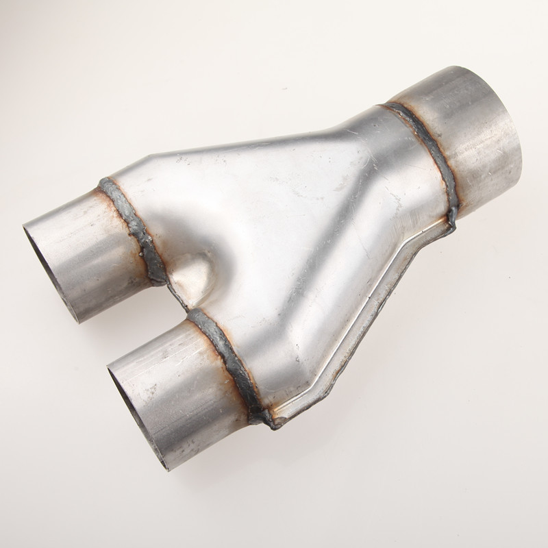 Universal Custom Exhaust Y-Pipe 2.25" Dual 2.5" Single Aluminized Steel ...