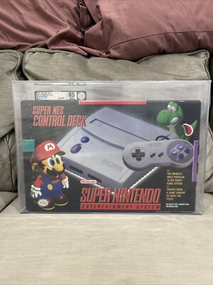Super Nintendo SNES 1997 Control Deck Console New VGA Grade 85 NM+ ...