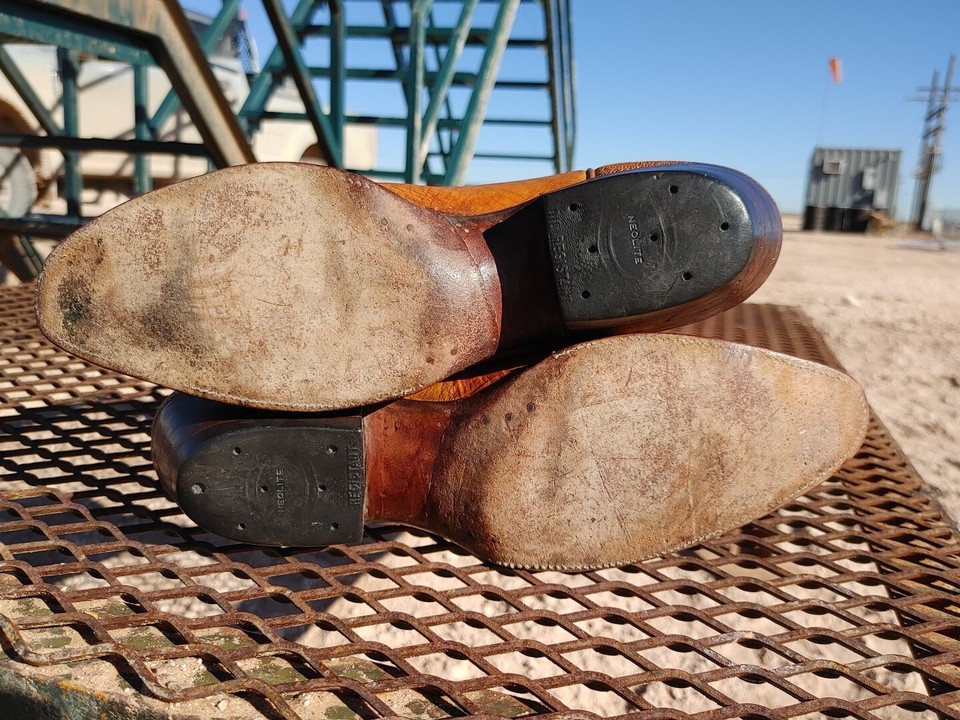 Custom Tall Top T.O. Stanley Ostrich & Custom Heel Cowboy Boots Size ...