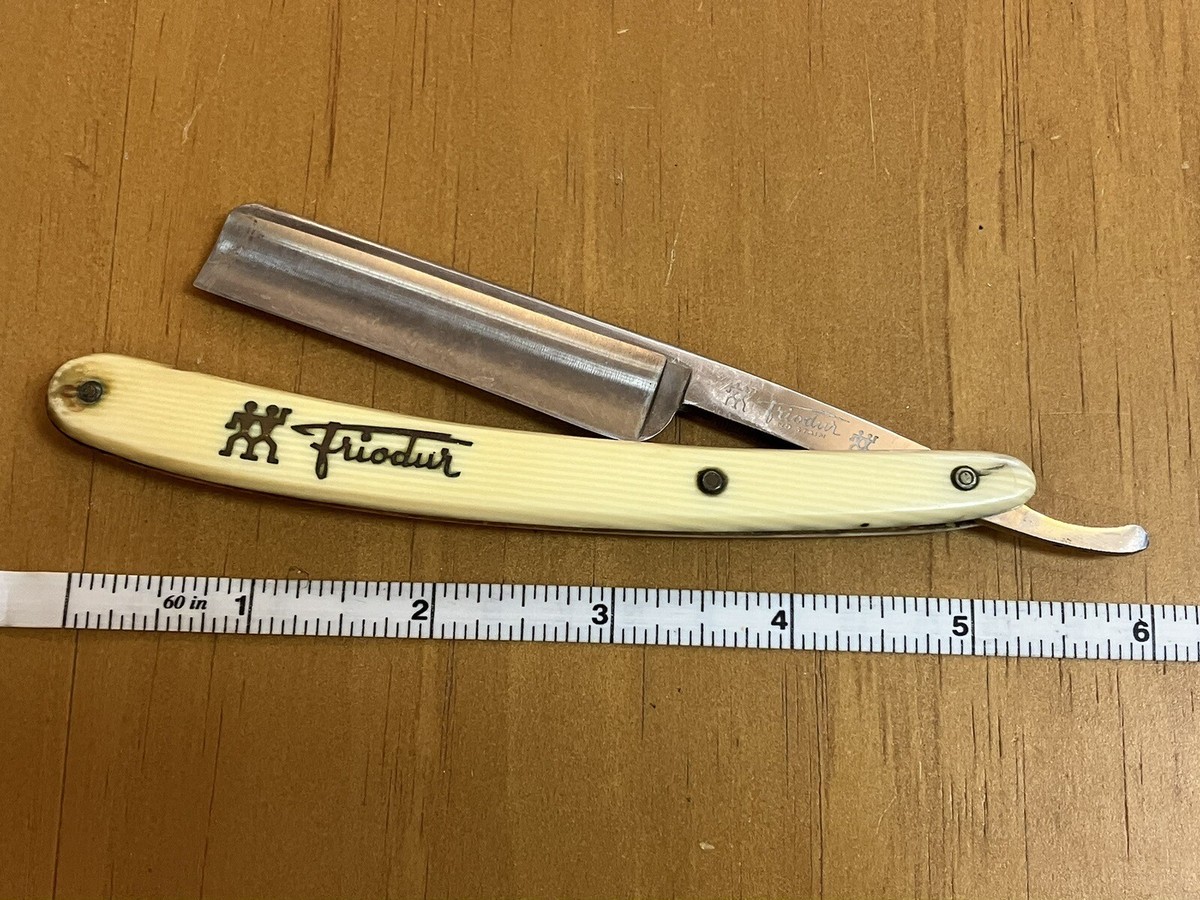Vintage J A Henckels Twin Works Friodur Straight Razor Tan Vintage J A Henckels Twin Works Friodur Straight Razor Tan