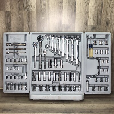76 PC LOT CRAFTSMAN USA EE SOCKET SET 1/4 3/8 1/2 6PT 12PT SAE METRC ...
