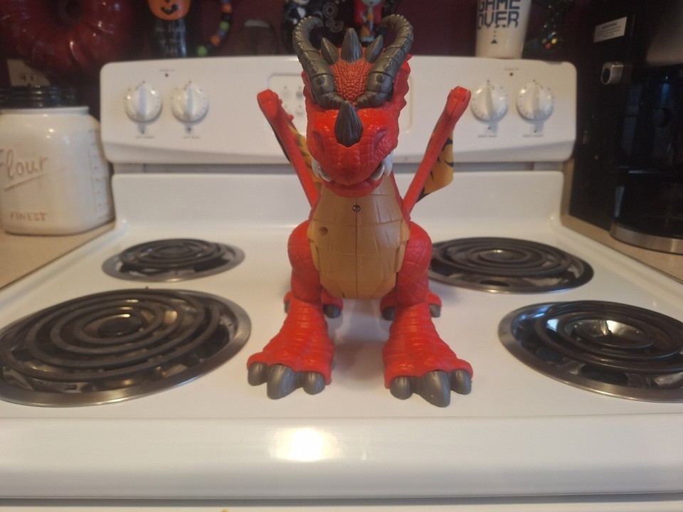 Imaginext Red Winged Eagle Talon Castle Dragon w/ Sounds | eBay