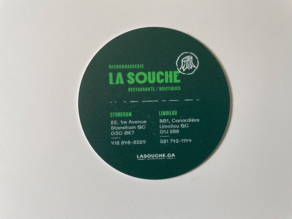 La Souche microbrewery beer coaster - Canada Quebec 2024 | eBay