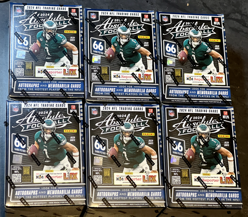 Lot of (6) 2024 Panini Absolute NFL Football Blaster Boxs Factory ...