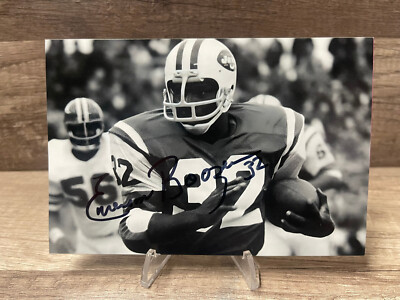 Emerson Boozer New York Jets Hand Signed 4x6 Photo TC46-3468 | eBay