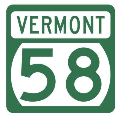 Vermont State Highway 58 Sticker Decal R5290 Highway Route Sign | eBay