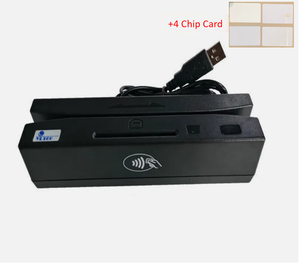 NEW YL160 4-in-1 Multi Magnetic Card Reader EMV/ IC Chip/RFID/PSAM+ ...