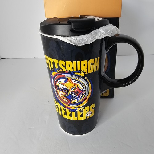 Unused Open Box Pittsburgh Steelers Ceramic Mug Abstract Art NFL ...