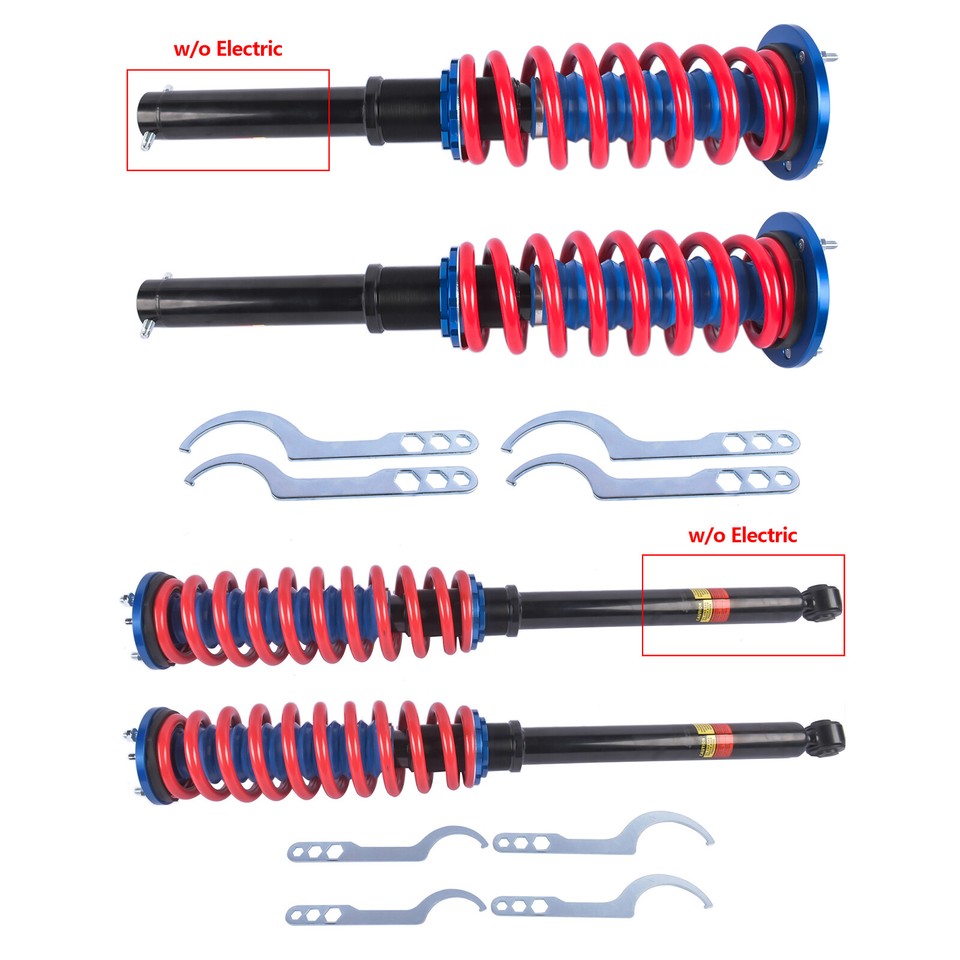 Air Suspension Bag to Coil Spring Strut Coilover Kit For Benz S-Class ...