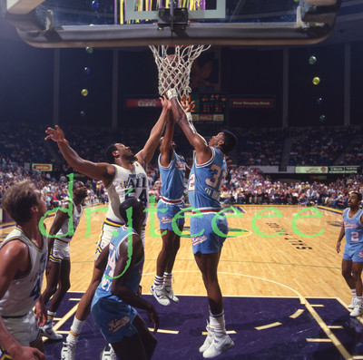 Melvin Turpin UTAH JAZZ - 120mm Basketball Transparency | eBay