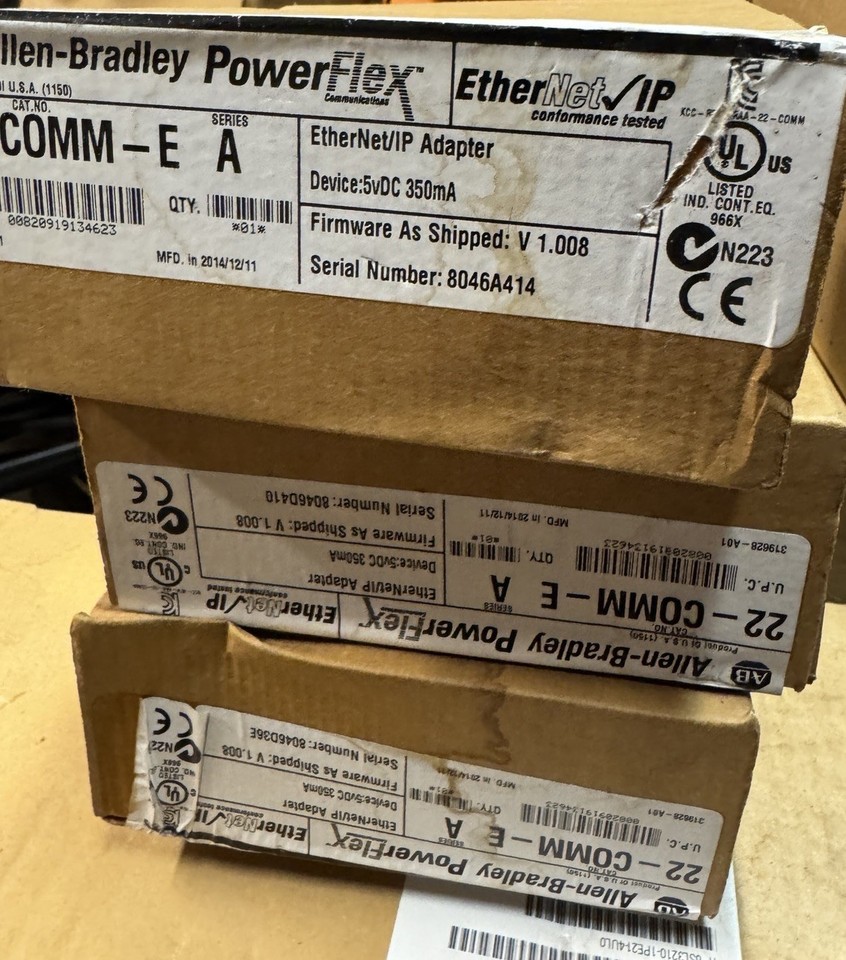 New Sealed Allen-Bradley 22-COMM-E SER A PowerFlex Ethernet/IP Comm ...