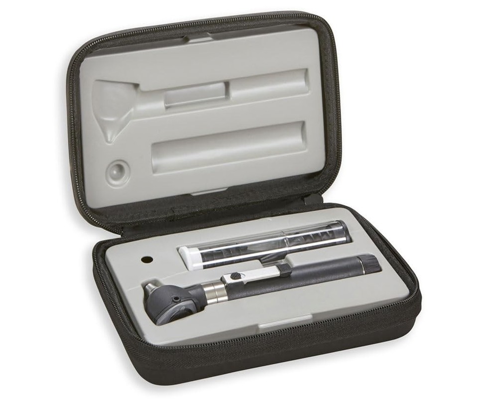 Otoscope, Pocket Size, LED Lamp, 2.5V Hard Case, Diagnostix , Black | eBay