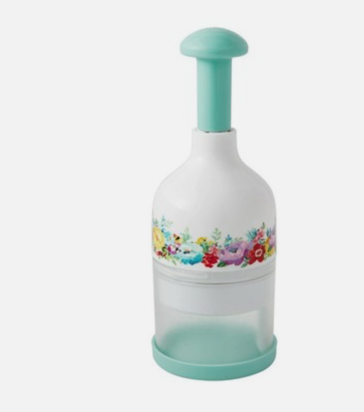 Pioneer Woman Sweet Romance Food Chopper Floral White Teal New | eBay