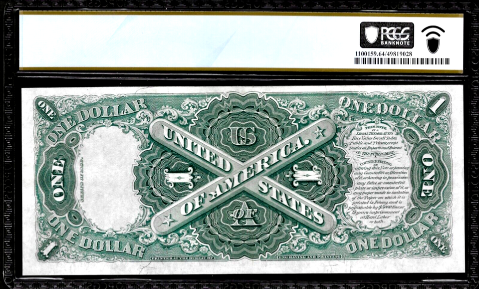 Large Size US Paper Money 1880 Legal Tender $1 Note Fr#35 PCGS Choice ...