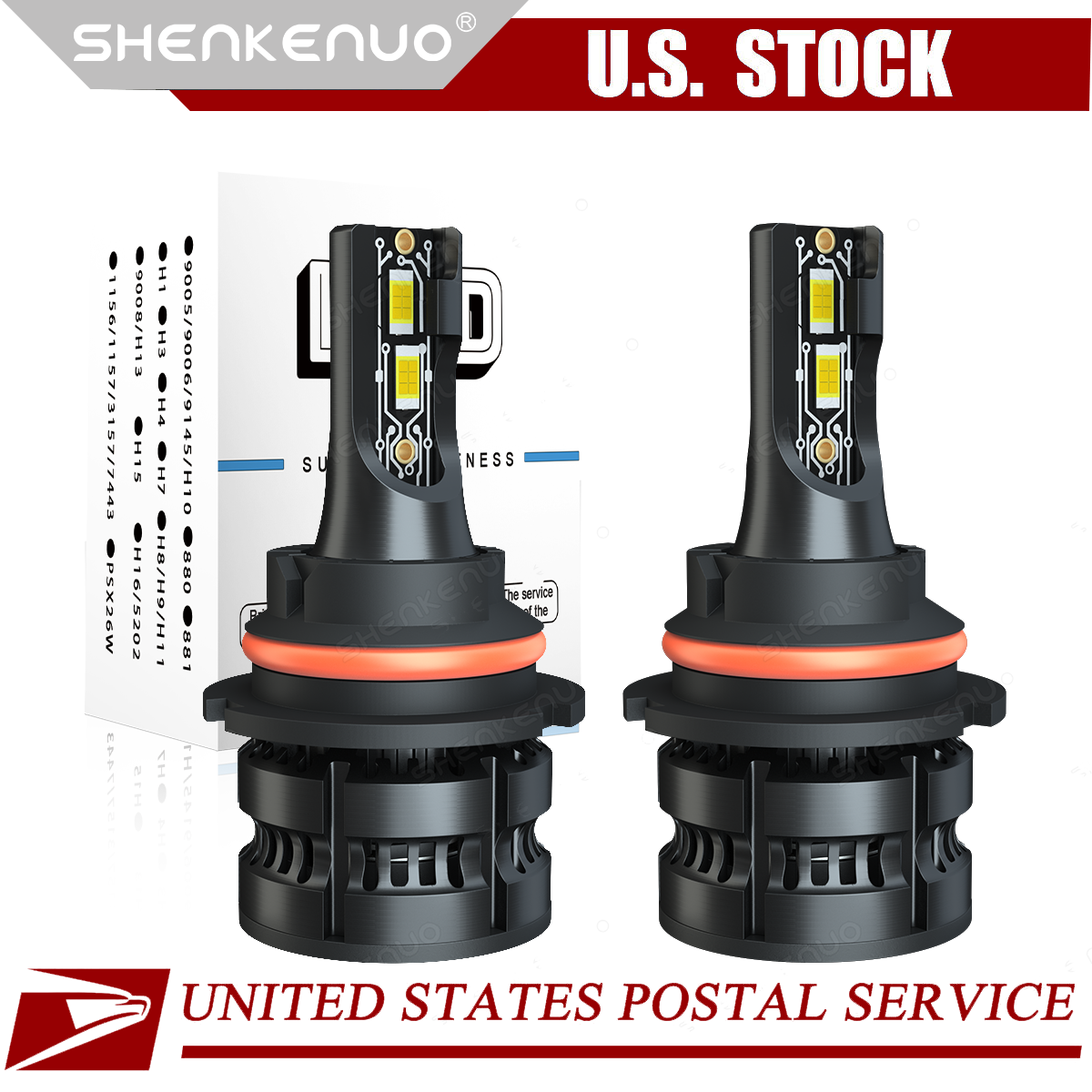 For Mazda B2300 B3000 B4000 1994-2008 2x LED Headlight High/Low Beam ...
