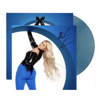 Sold Out Meghan Trainor TIMELESS Signed Vinyl Transparent Sea Blue ...