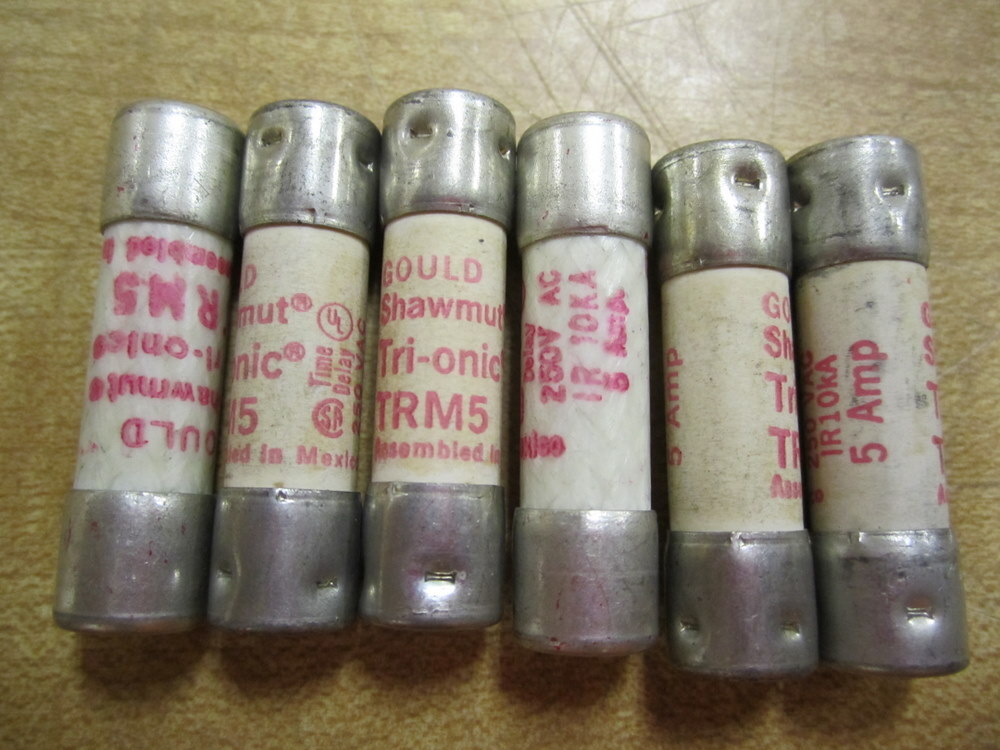 Gould Shawmut Ferraz Mersen TRM5 Fuse Cross Ref 540N56 (Pack of 6) | eBay