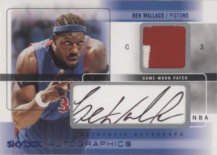 2004-05 Skybox Autographics - Autographics Ben Wallace #AG-BW Patches ...