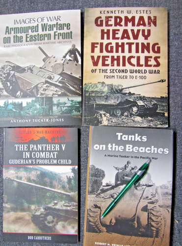 War Tanks Armor WW2 History Lot of 4 Books Panther Tiger Marines ...