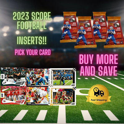 2023 Panini Score Football Inserts Your Choice Complete Your Set ...