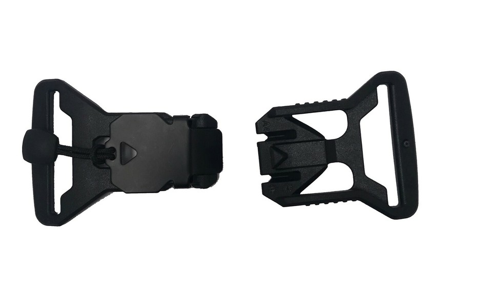 Black Fidlock V-Buckle + Pull Tab 40mm - Magnetic Tactical Connector ...