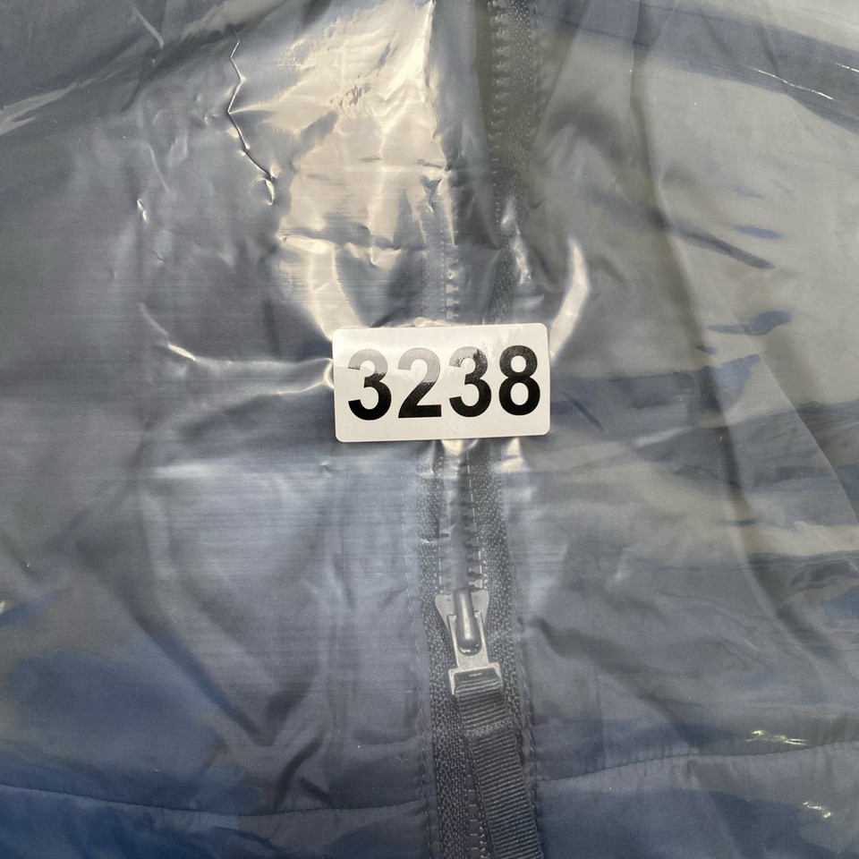 Adidas Jacket Mens Large Navy Lightweight Quilted Puffer Hooded- Minor ...