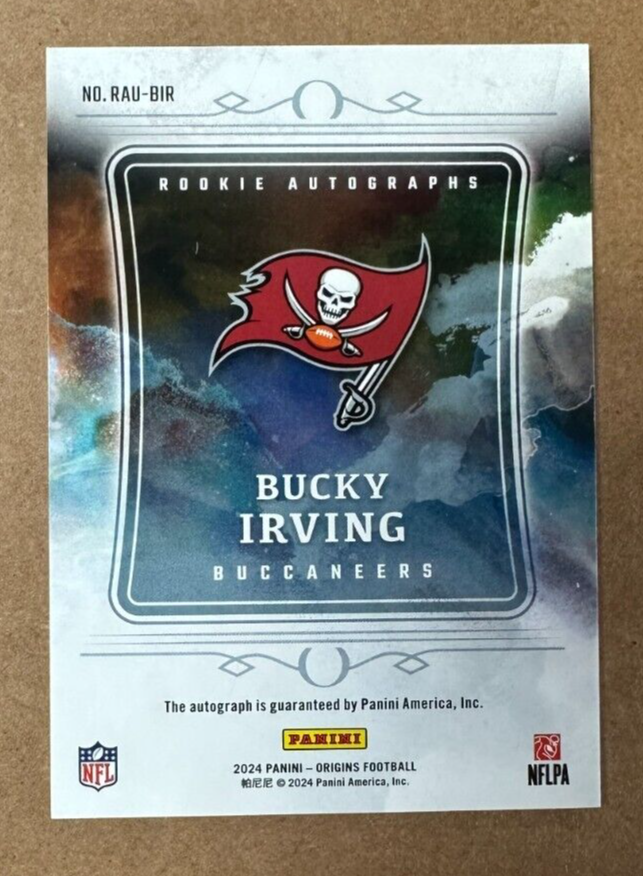 2024 Panini Origins Football Bucky Irving on card autograph auto Rookie ...