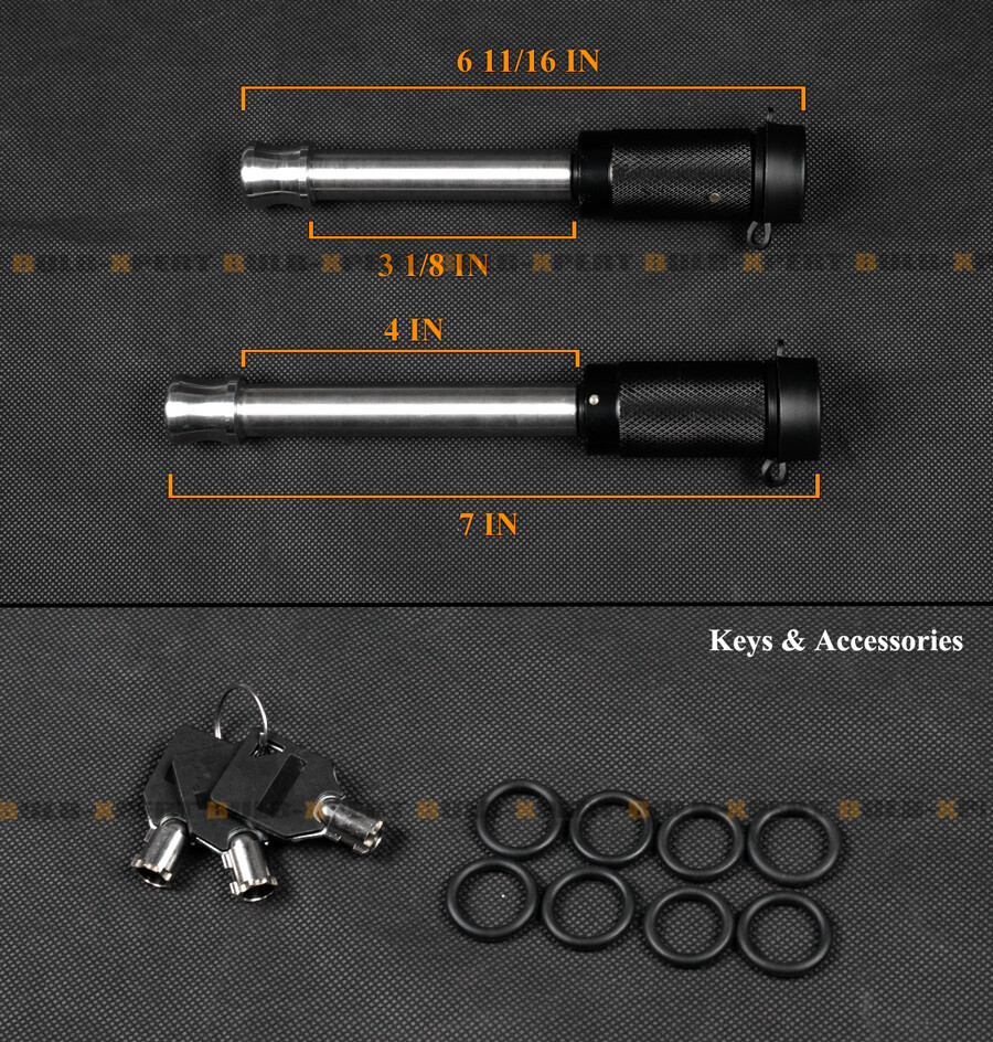 6 Inch Drop Rise Adjustable Black Aluminum 2-Ball Trailer Hitch For 2 ...
