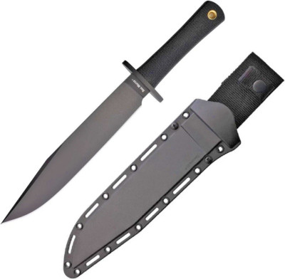 Cold Steel Trail Master Fixed Knife 9.5" 52100 Steel Blade Black Kray ...