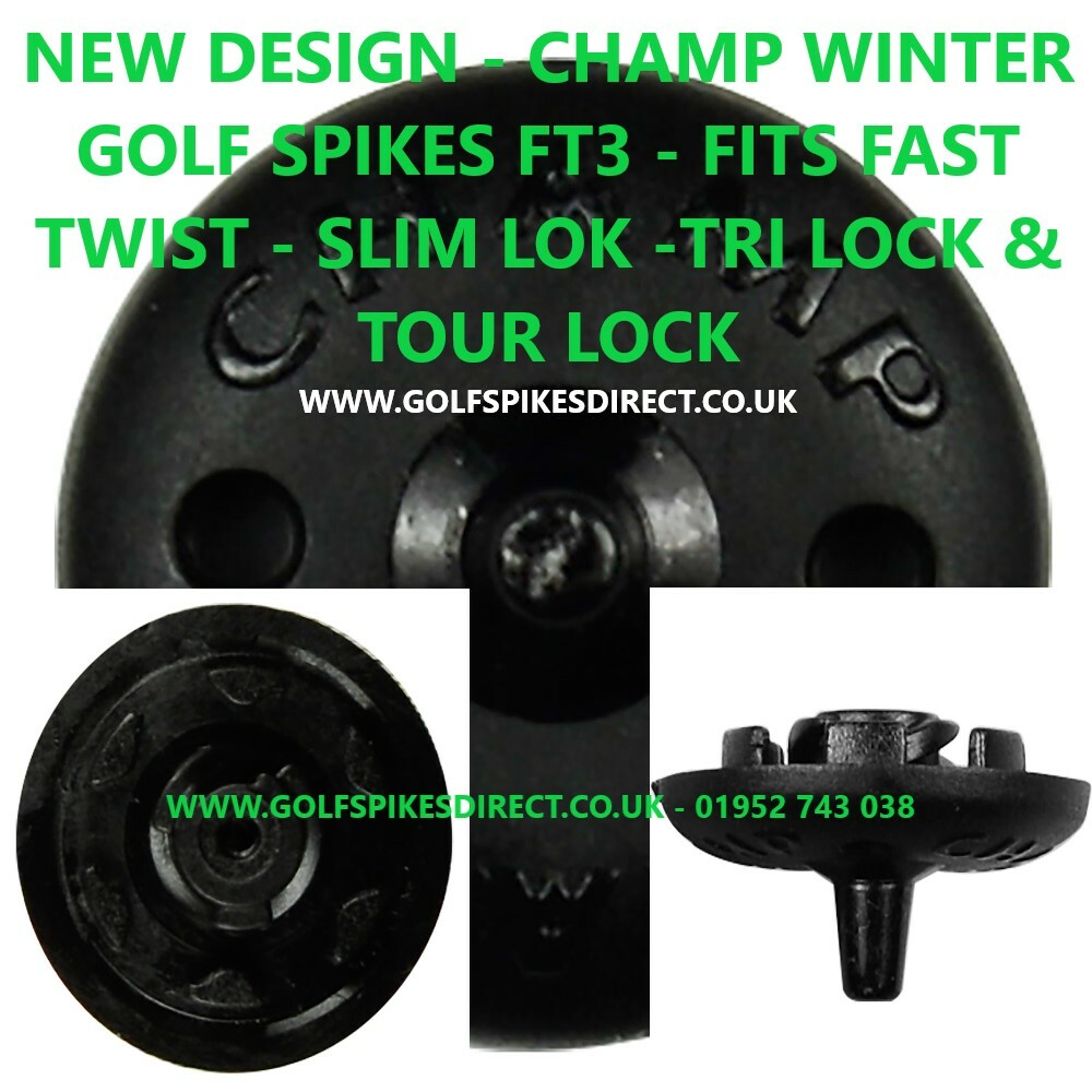 GOLF SHOE SPIKES CLEATS SOFTSPIKES & CHAMP FAST TWIST FT3 QLOK 6MM 9MM ...