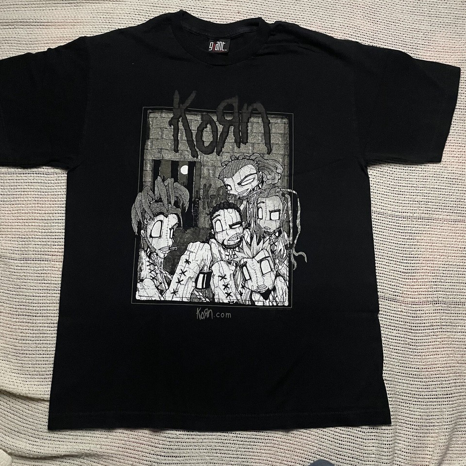 2000 Vintage Giant KORN Large T-Shirt SICK AND TWISTED Issues Tour ...