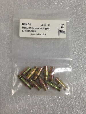Qty10 / NLM-54 Lock Pin MTS/JGS Induserve Supply 870-935-5703 New | eBay