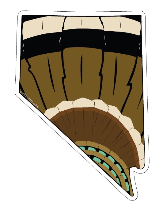 NEVADA Stickers Decals Rainbow Brown Trout fly fishing rods reels | eBay