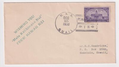 LOST WWII Minesweeper USS QUAIL AM-15 Pearl Harbor Hawaii Naval Cover ...