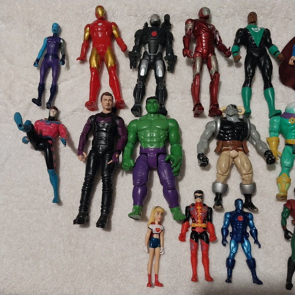 Action Figure Toys Mixed Lot Of 24 Figures Vintage & Modern | eBay