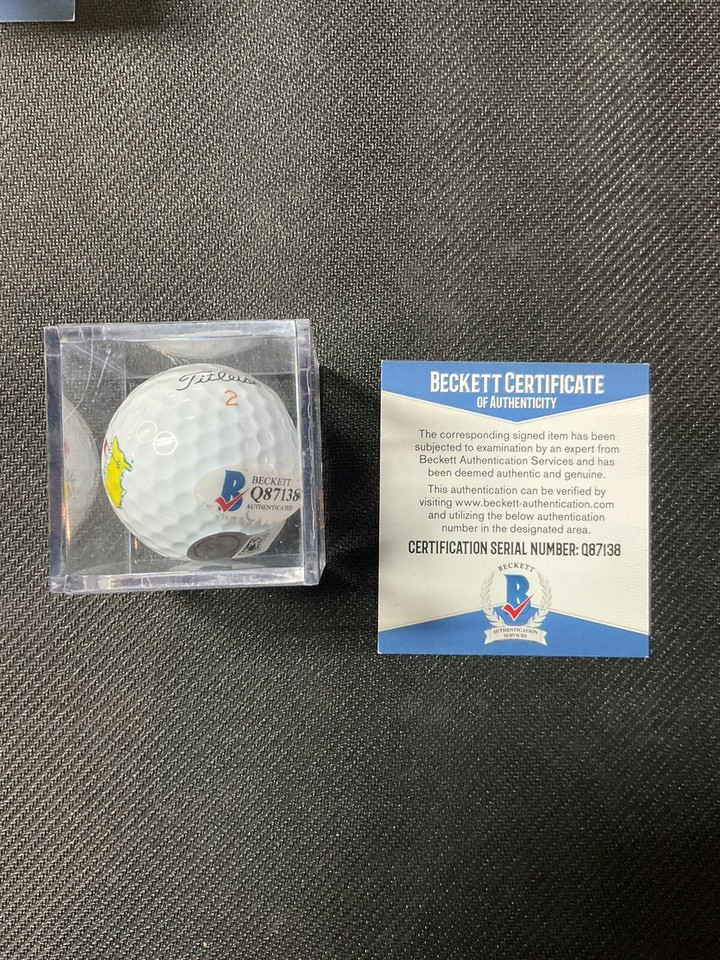 DUSTIN JOHNSON SIGNED GOLFBALL MASTERS PGA Beckett COA 2020 champion | eBay