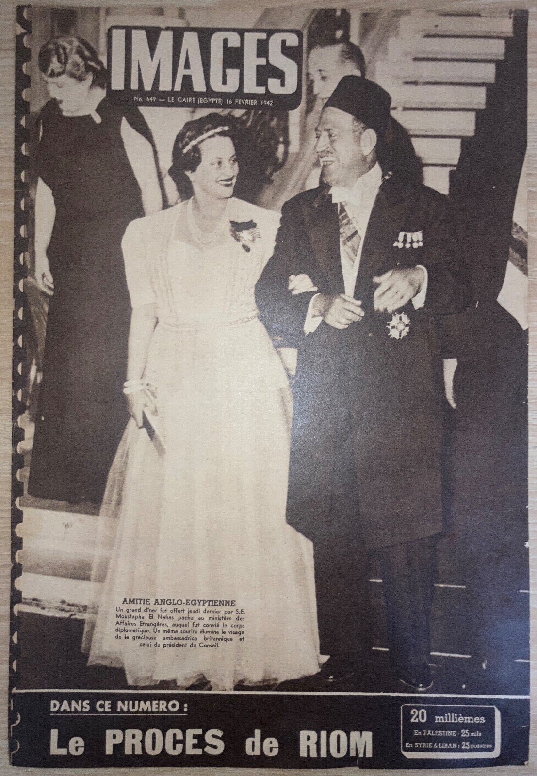 Moustapha El Nahas & British Dowager Lady Killearn - Images Magazine ...