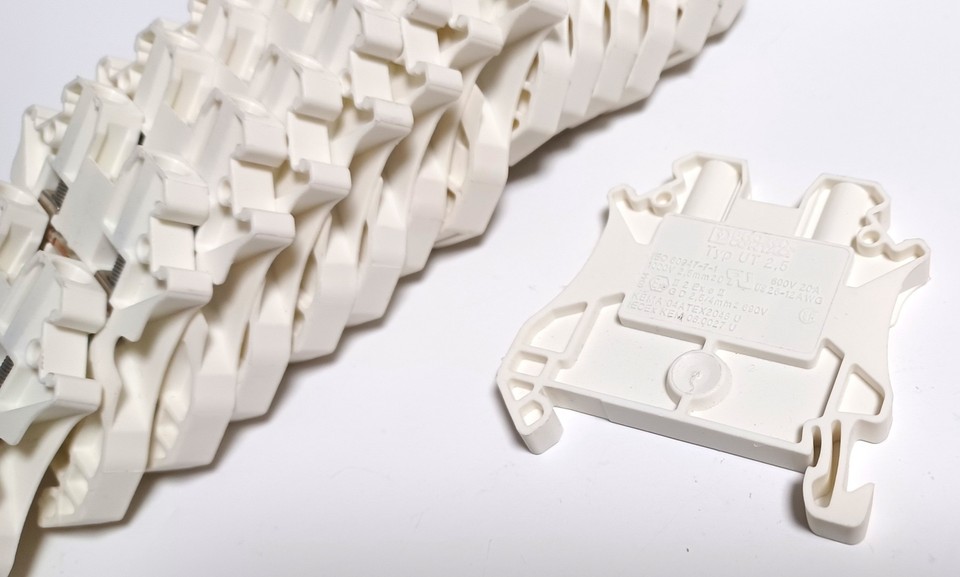 Phoenix Contact Typ UT 2,5 White Terminal Block ( Lot of 19 ) | eBay