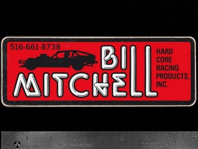 BILL MITCHELL Racing Products - Original Vintage 70's 80’s Racing Decal ...