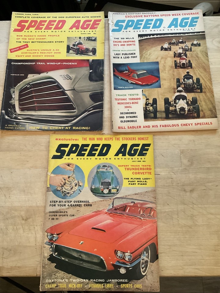 SPEED AGE Magazine Mixed Lot (11) Issues 1953-1959 Estate Find | eBay