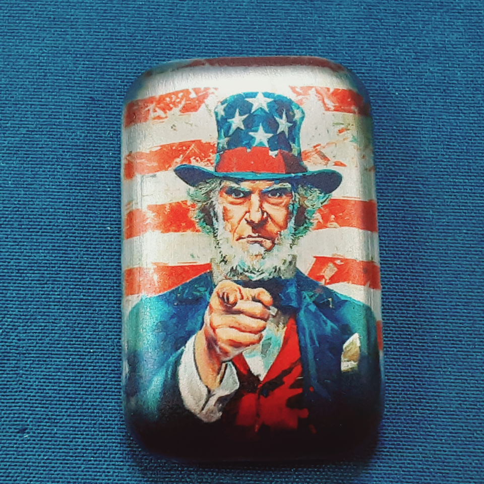 2024 Americana Uncle Sam 2 oz Pure Silver Colorized Cast Bar! Germania ...