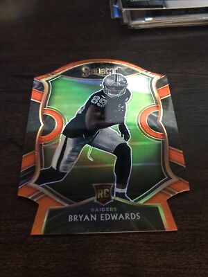 Bryan Edwards 2020 Select Concourse ORANGE Diecut Prizm Rookie Card RC ...