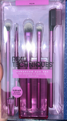 REAL TECHNIQUES Enhanced Eye Set For Eyeliner, Eyeshadow, And Mascara ...