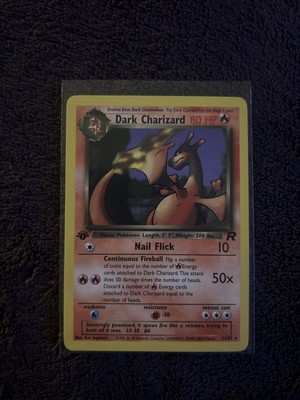 Dark Charizard 1st Edition 21/82 Team Rocket Rare Non Holo Near Mint ...