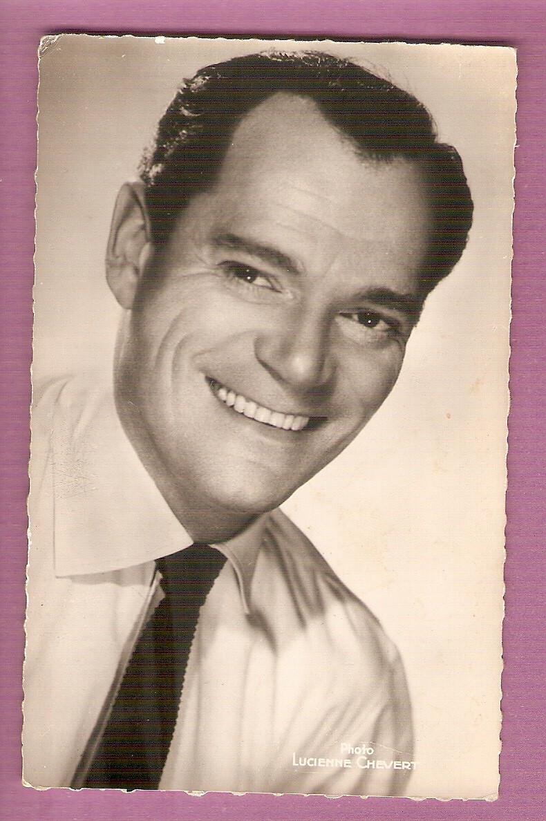 Eddie CONSTANTINE carte postale vintage CINEMA Ed Globe ph.Lucienne ...